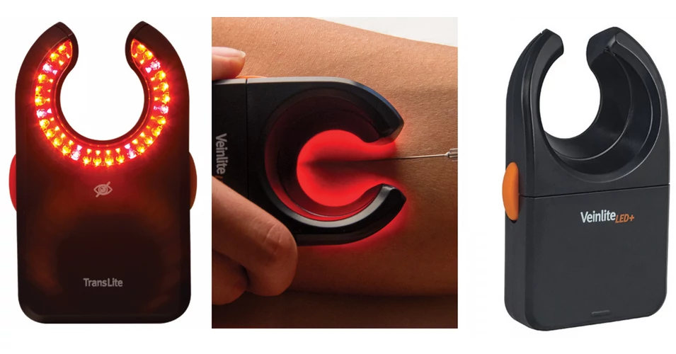 Veinlite LED + 28 LED vénakereső tölthető akkumulátorral